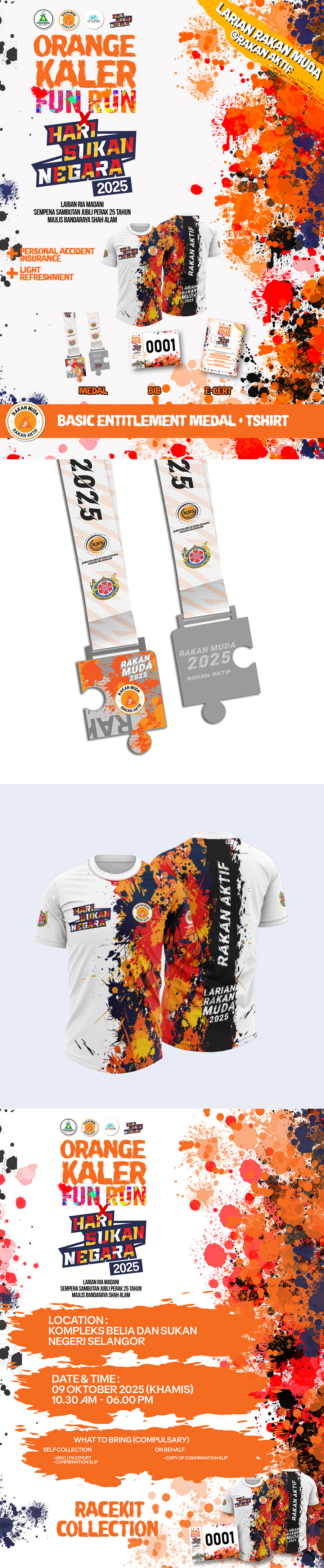 Orange Kaler Fun Run - Rakan Muda Rakan Aktif 2025: Online Registration